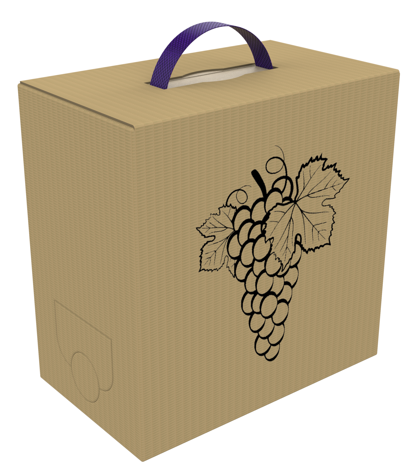 Embalaje sostenible Bag-in-Box con asas de papel o tela - Allen Field